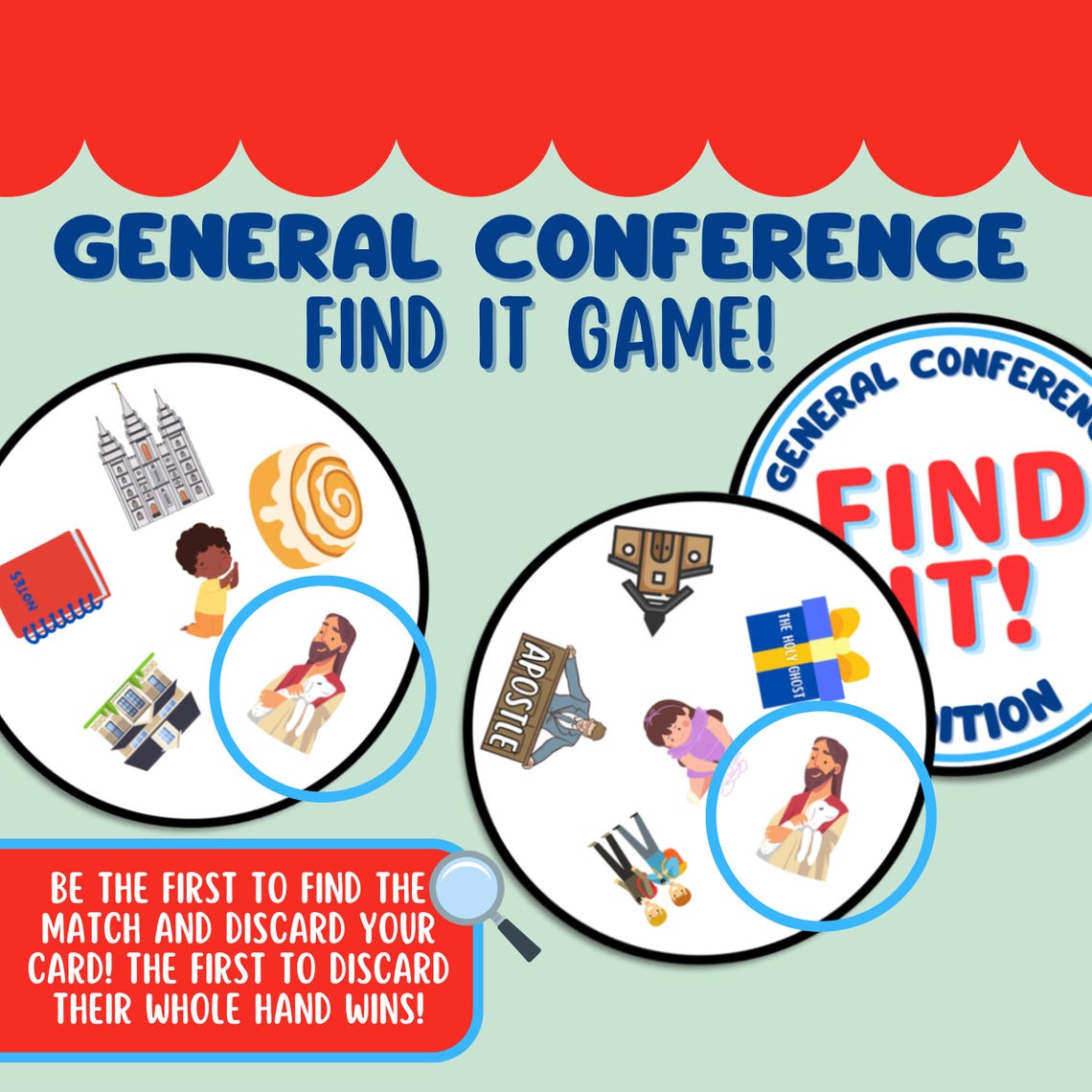 General Conference Matching Game LDS General Conference Activity Find ...