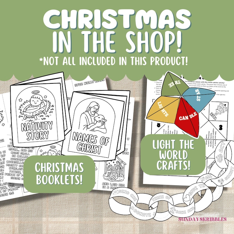 Nativity Printable Booklet LDS Christmas Primary Coloring Book ...