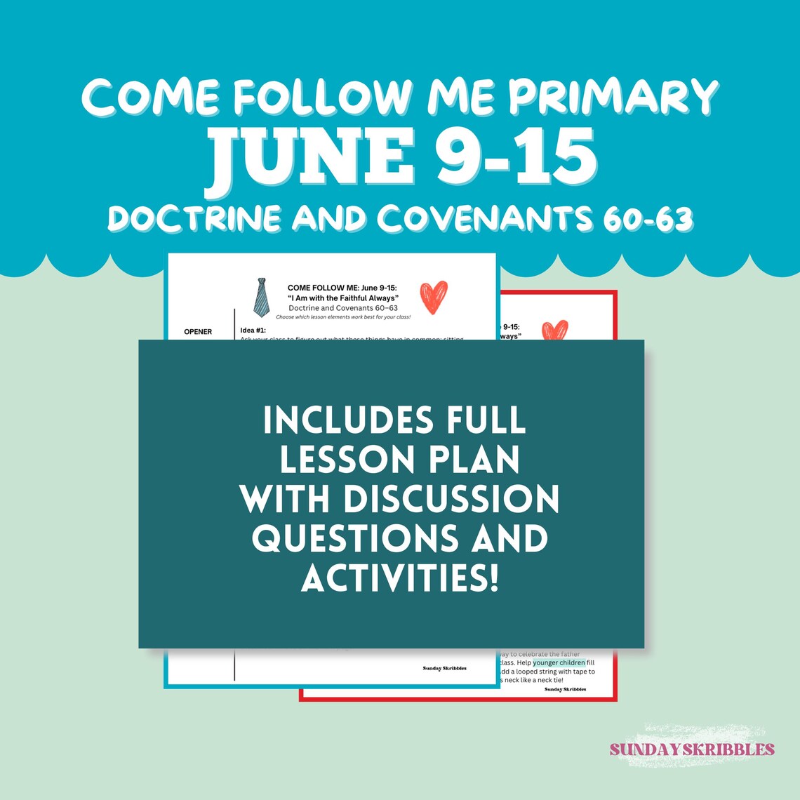 Primary June 9-15 Lesson Plan LDS Come Follow Me 2025 Doctrine and ...