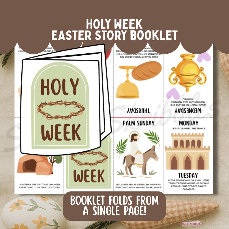 Holy Week Printable Easter Activity Booklet 2026 LDS Holy Week Primary ...