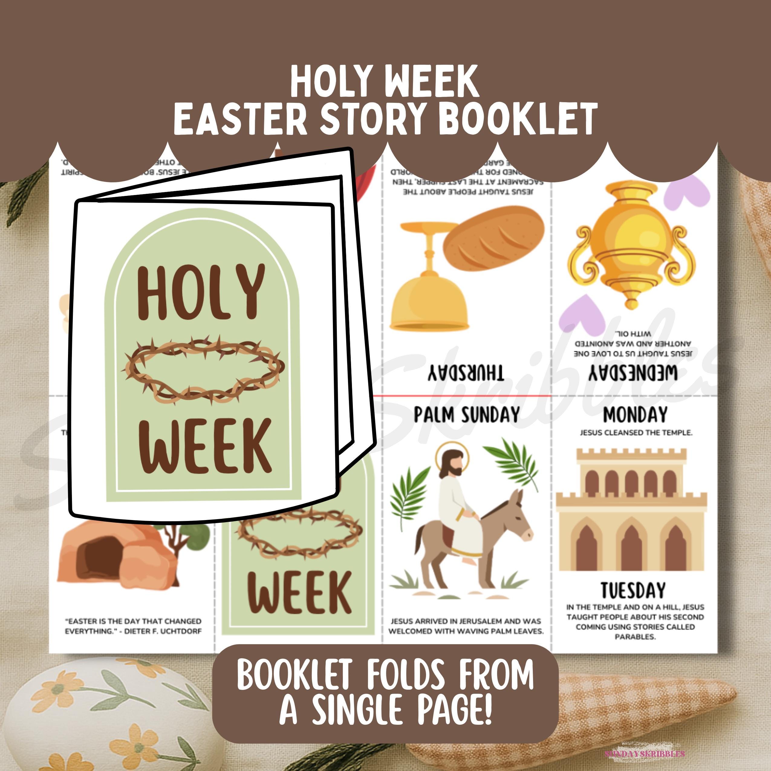 Holy Week Printable Easter Activity Booklet 2026 LDS Holy Week Primary ...
