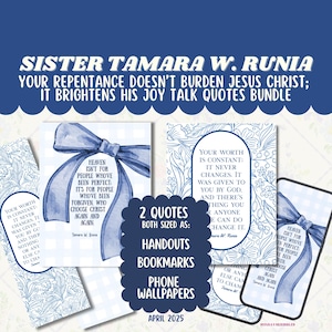 Tamara W Runia April 2025 Quotes Printable LDS Young Women Your ...