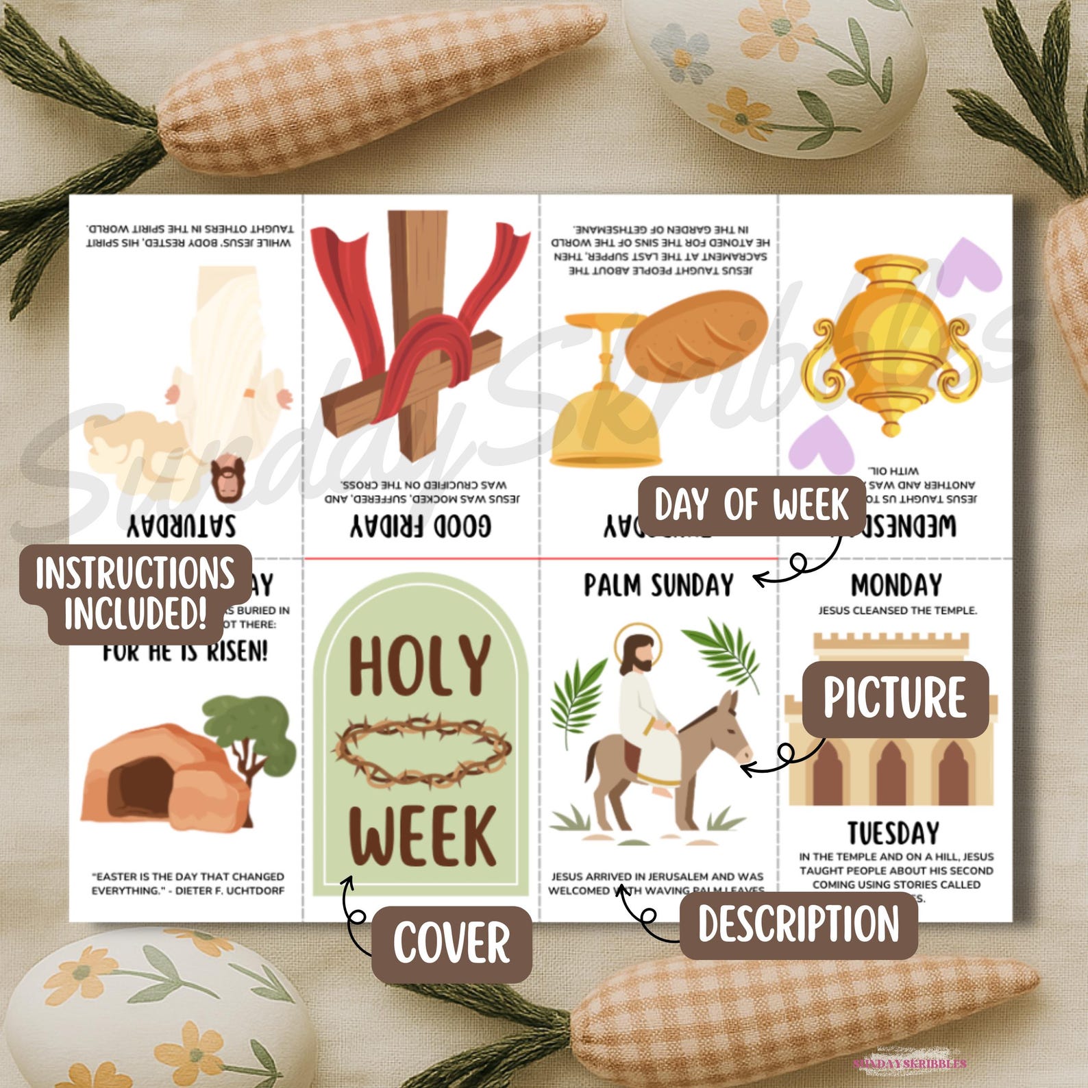 Holy Week Printable Easter Activity Booklet 2026 LDS Holy Week Primary ...