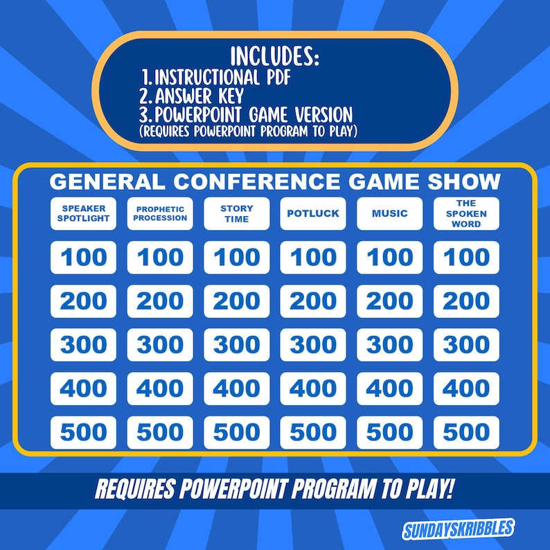 General Conference Review Game Show LDS October 2025 General Conference ...