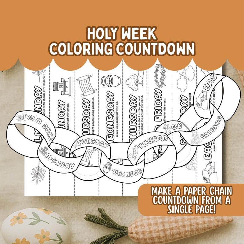 Lds Easter Paper Chain - Etsy