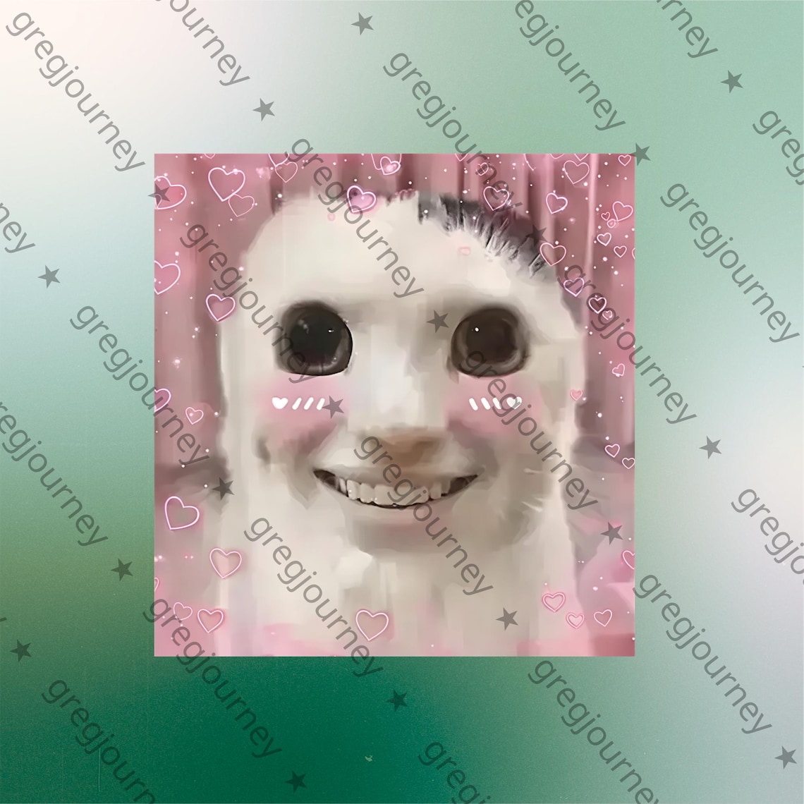 Goofy Ahh Cat Meme Png File, Dank Cursed Weirdcore Clipart Sublimation ...