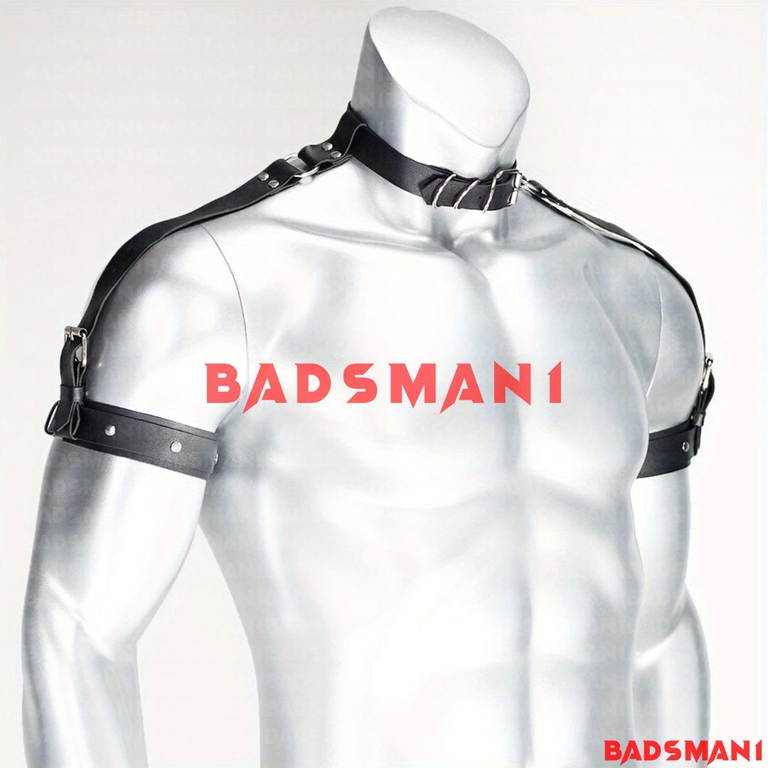 Neck and Arm Harness, Men Neck and Biceps Band, Adjustable Shoulder ...
