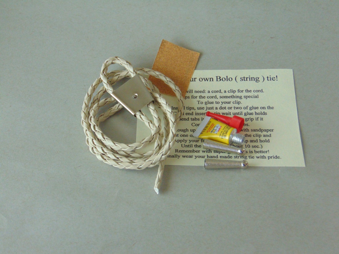 Bolo Tie Craft Kit in Beige - Etsy
