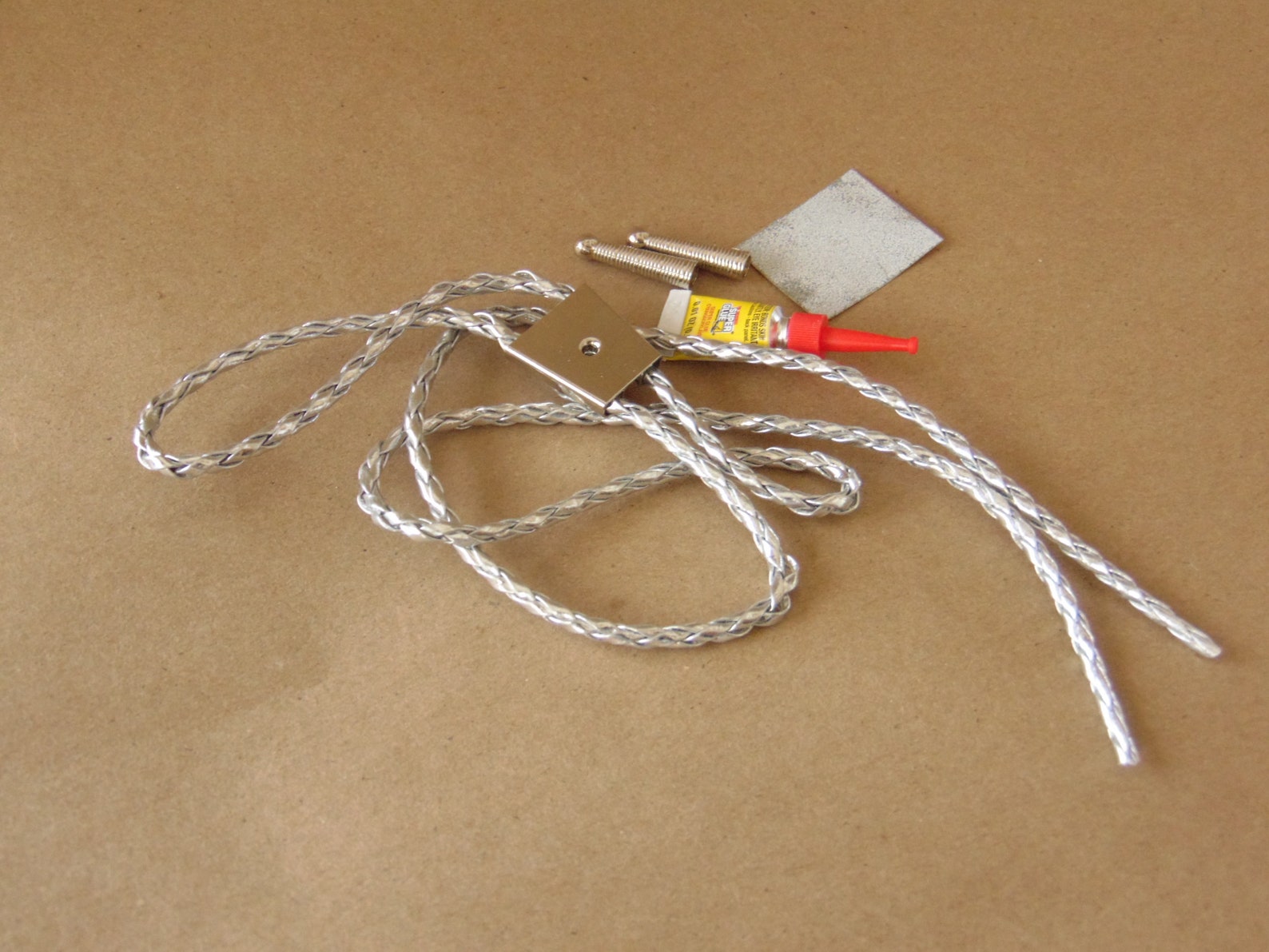 Bolo Tie Craft Kit With Silver Cord to Make Your Own - Etsy