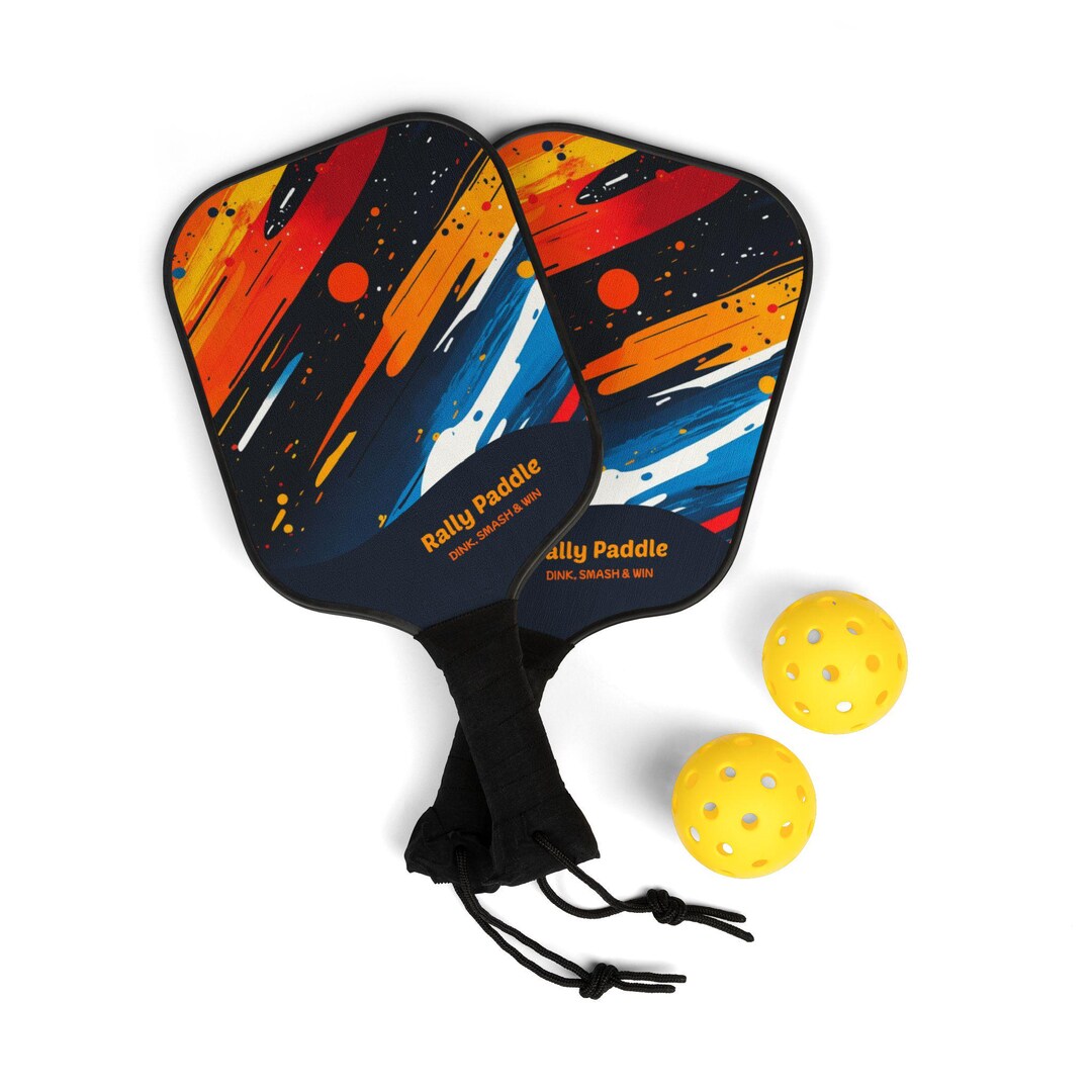 Cosmic Horizon Burst Pickleball Paddles 2 Paddles 2 Balls Bag Included ...