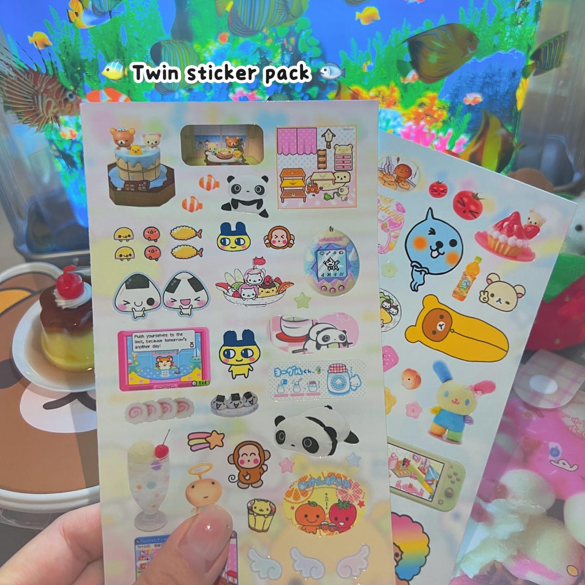 Juminocore Sticker Pack: Kawaii San-x/kamio/tamagotchi/panda/clover ...