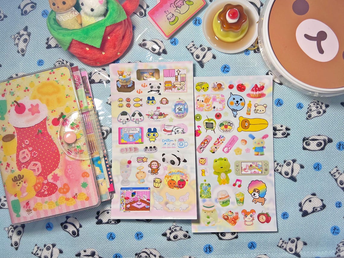 Juminocore Sticker Pack: Kawaii San-x/kamio/tamagotchi/panda/clover ...