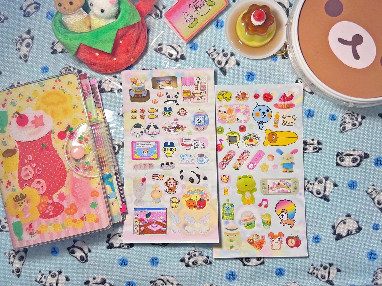 Juminocore Sticker Pack: Kawaii San-x/kamio/tamagotchi/panda/clover ...