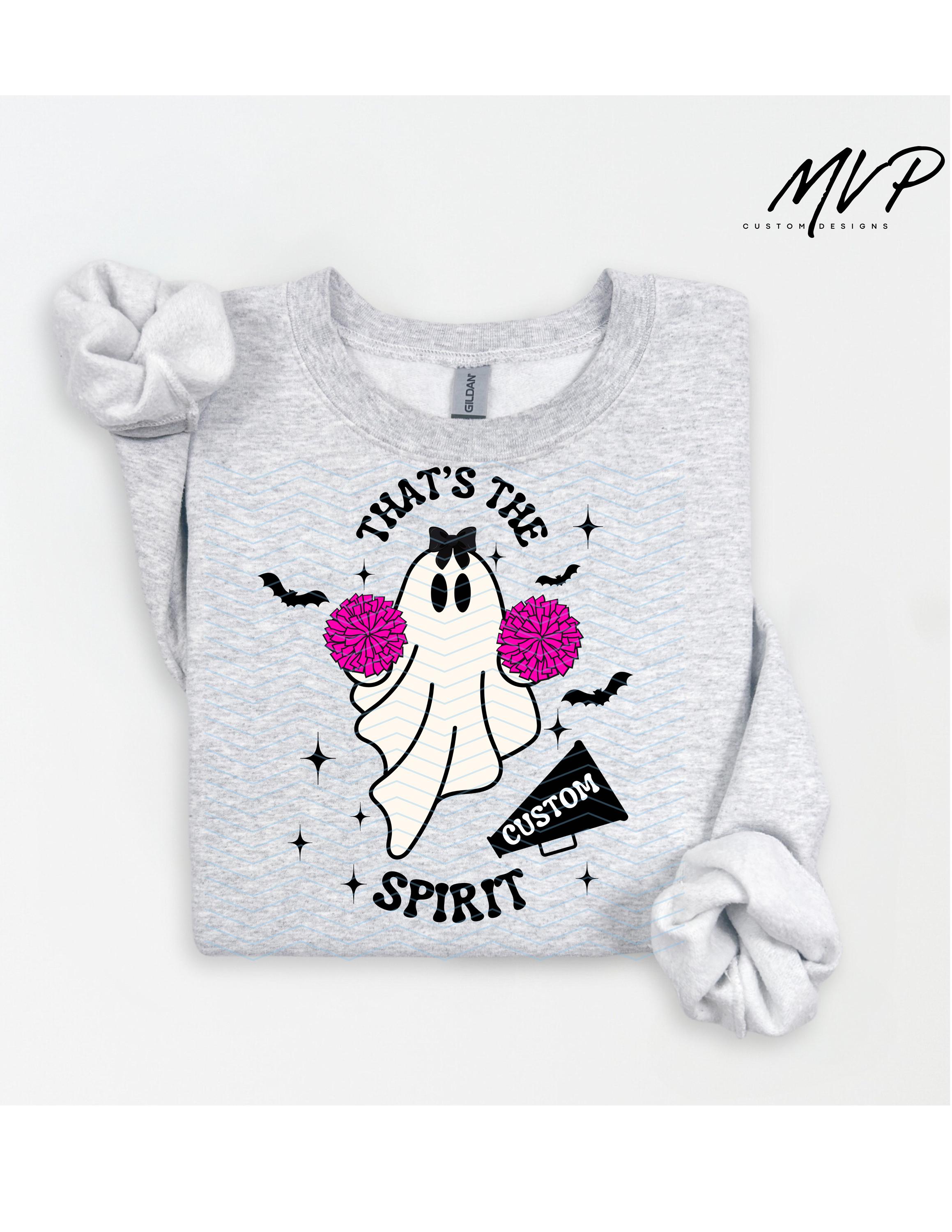 That’s the Spirit Custom Cheer PNG and Custom Halloween Png Mascot ...