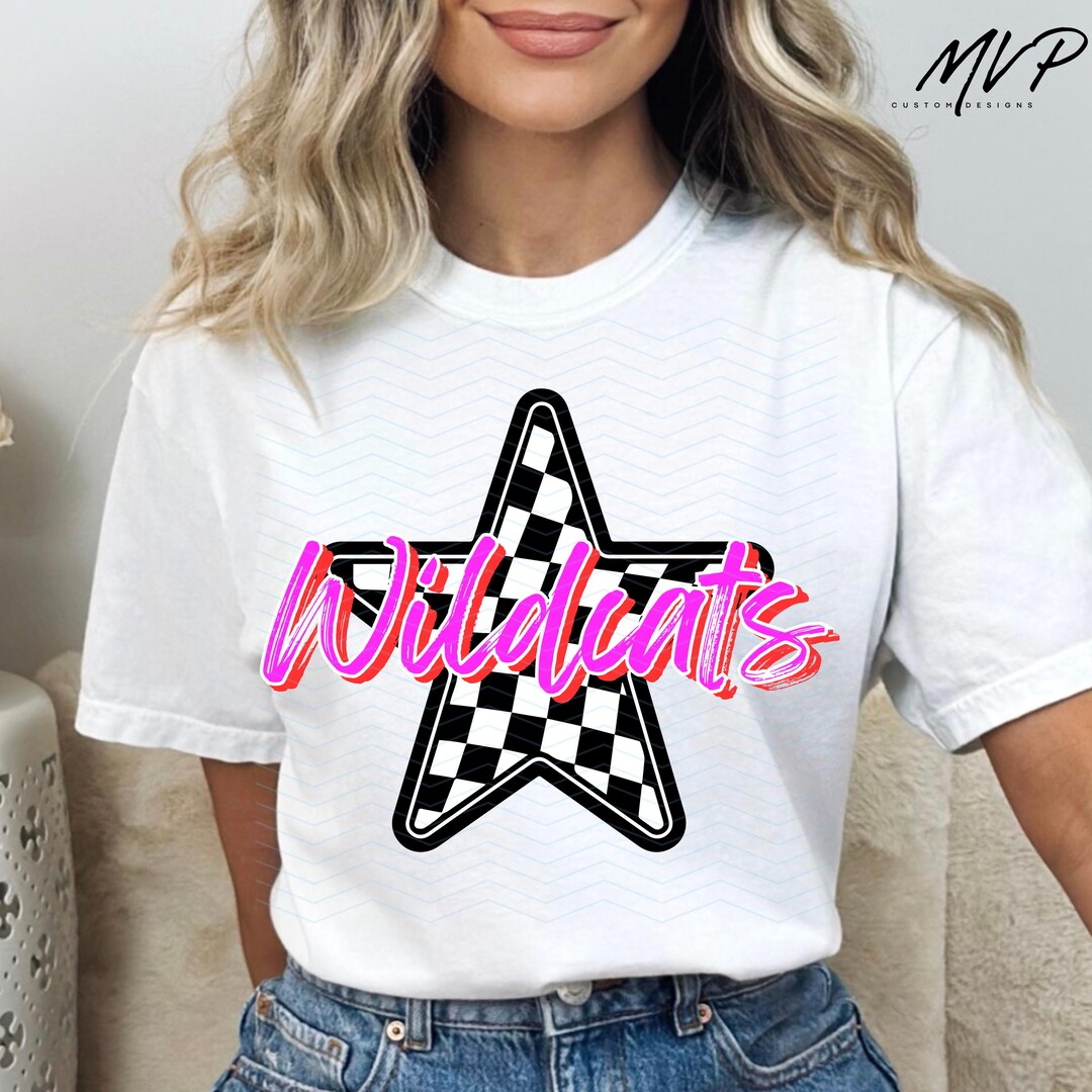 Wildcats Star PNG Cute Wildcats School Star Digital Download Wildcats Png Spirit Wear - Etsy