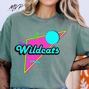 Retro Wildcats PNG: 90s School Spirit Mascot (digital Download) - Etsy