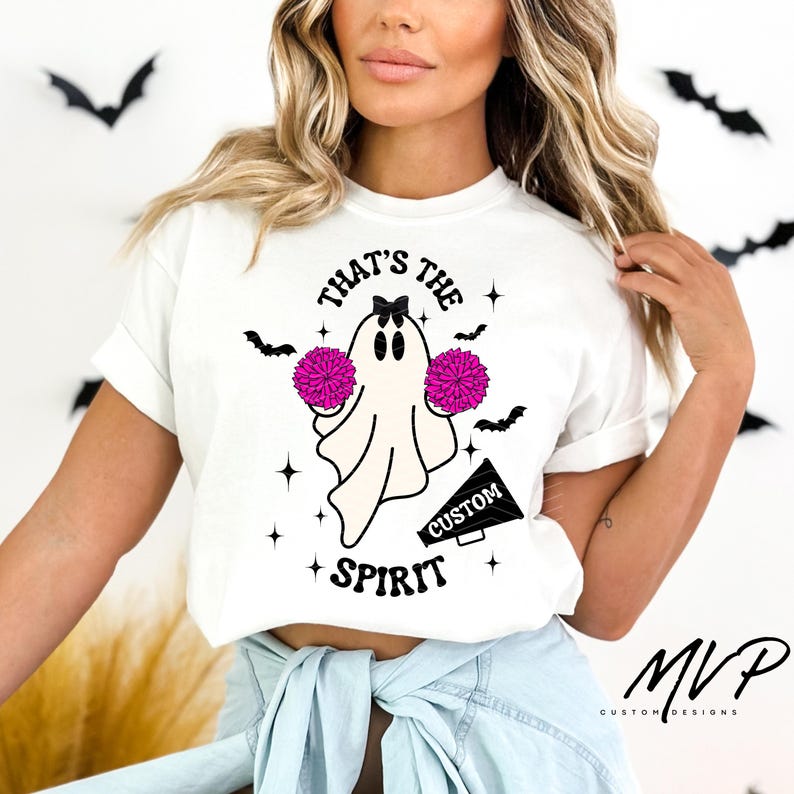 That’s the Spirit Custom Cheer PNG and Custom Halloween Png Mascot ...