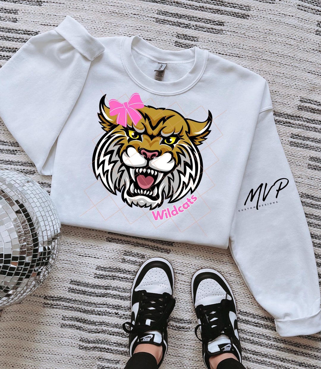 Wildcat Bow PNG Wildcat Mascot PNG Girl School Spirt Wildcat School ...