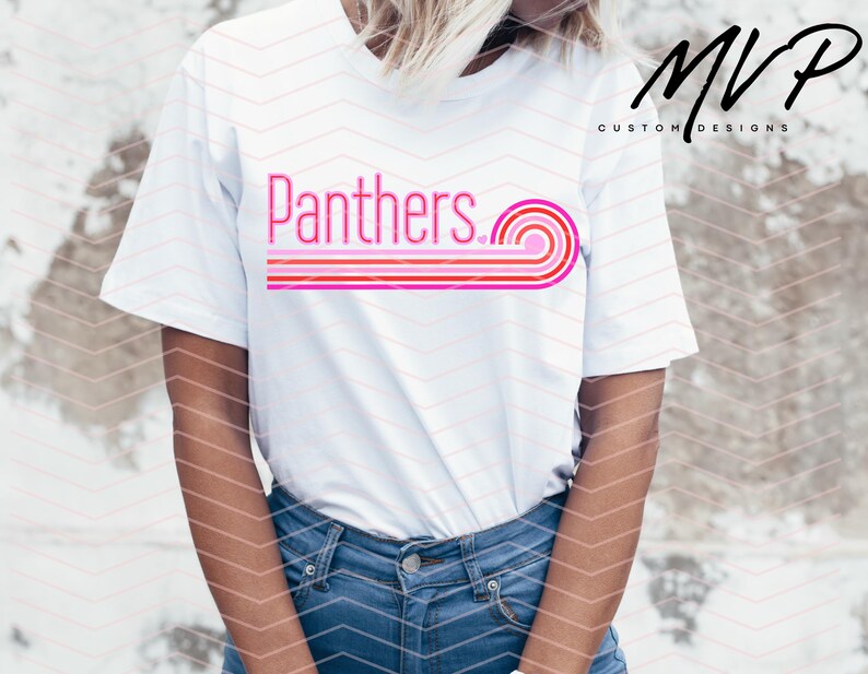 Panthers PNG Mascot Retro - Etsy