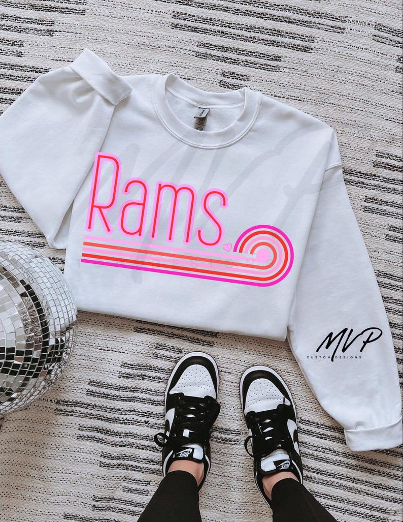 Rams PNG Retro Digital - Etsy