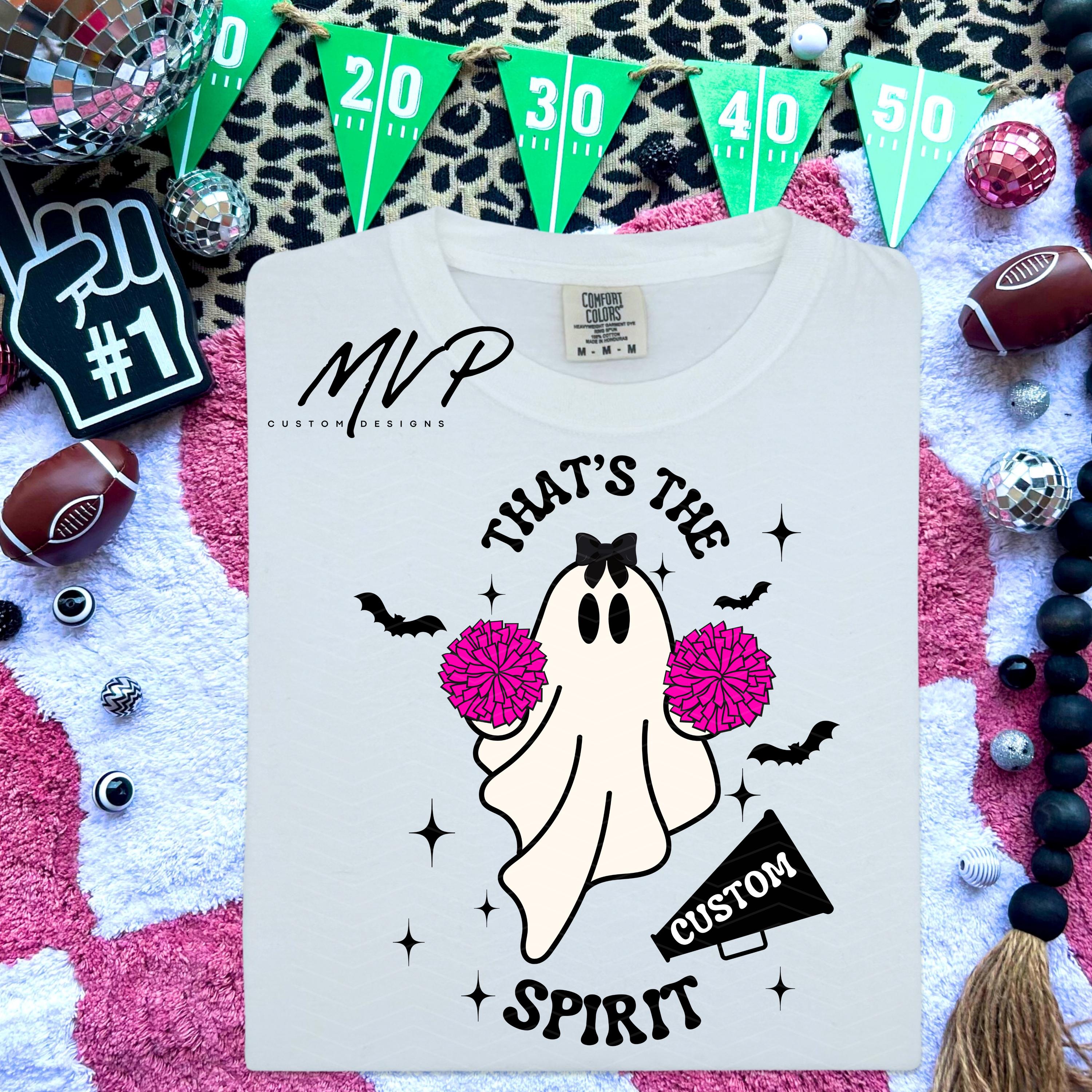 That’s the Spirit Custom Cheer PNG and Custom Halloween Png Mascot ...