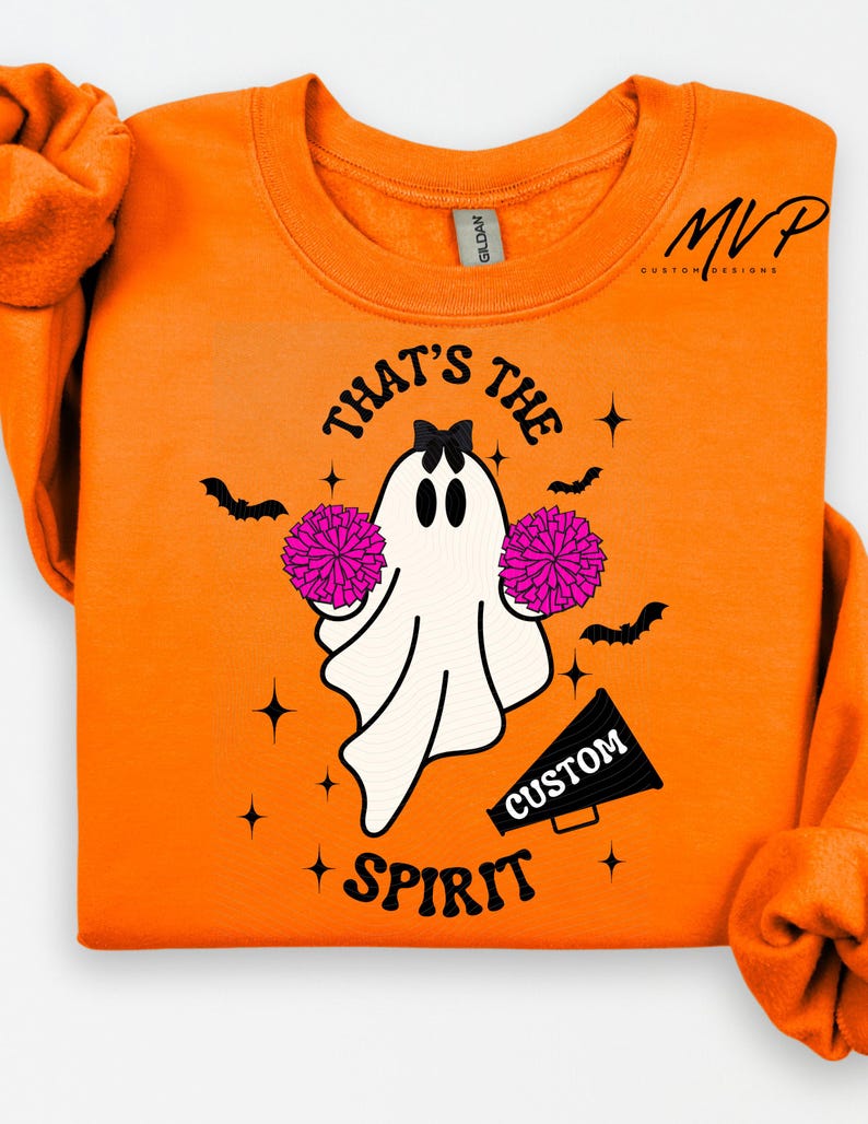 That’s the Spirit Custom Cheer PNG and Custom Halloween Png Mascot ...