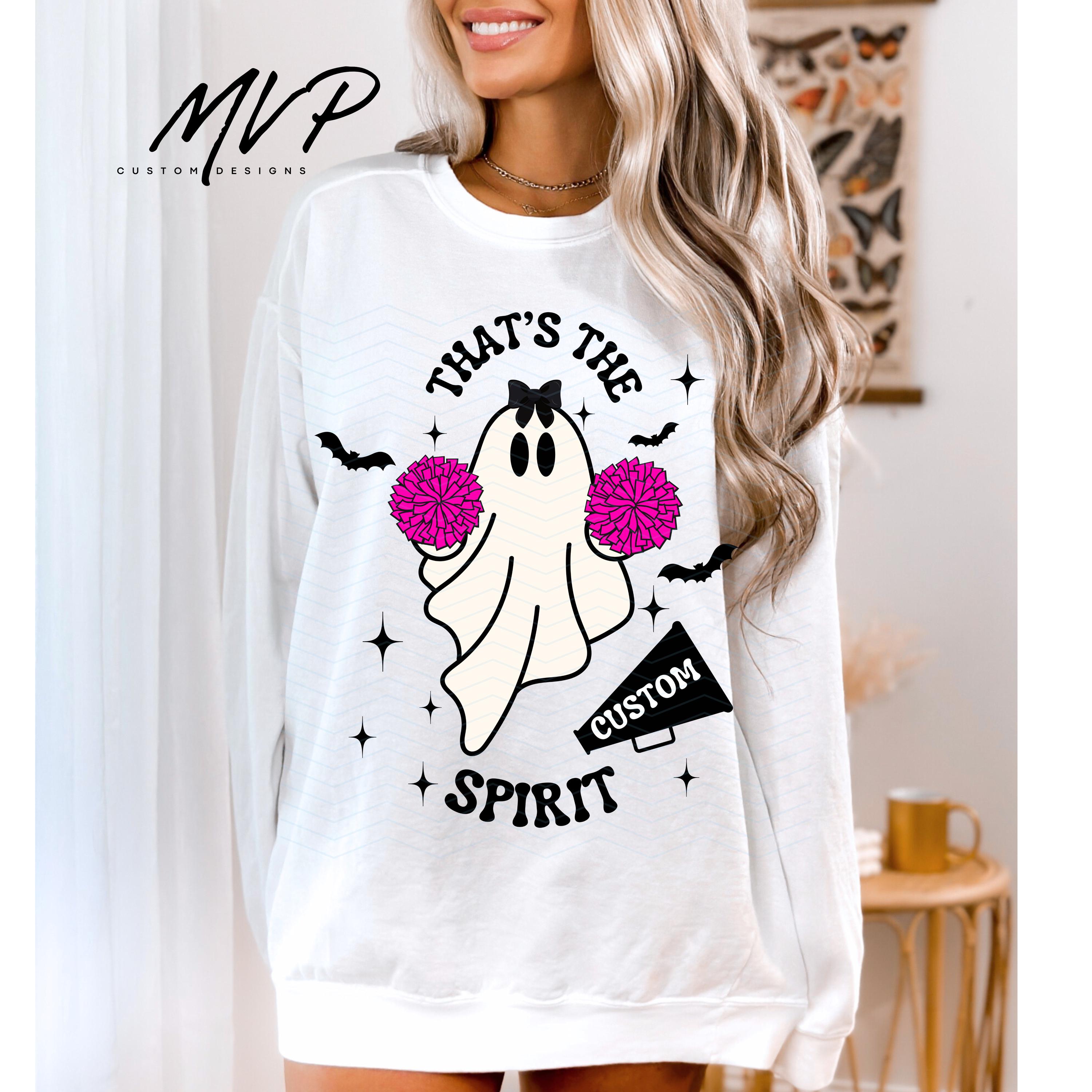 That’s the Spirit Custom Cheer PNG and Custom Halloween Png Mascot ...