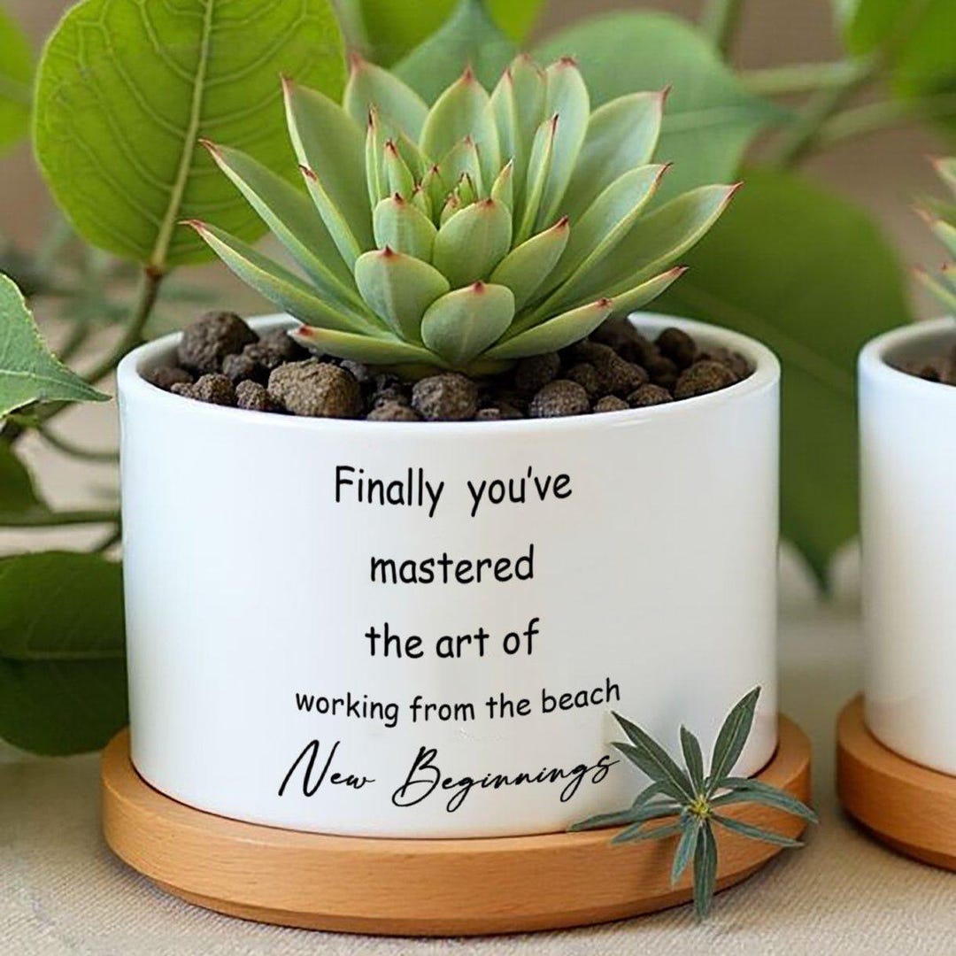 Personalized Retirement Flower Pot, Happy Retirement Flower Pot,custom ...