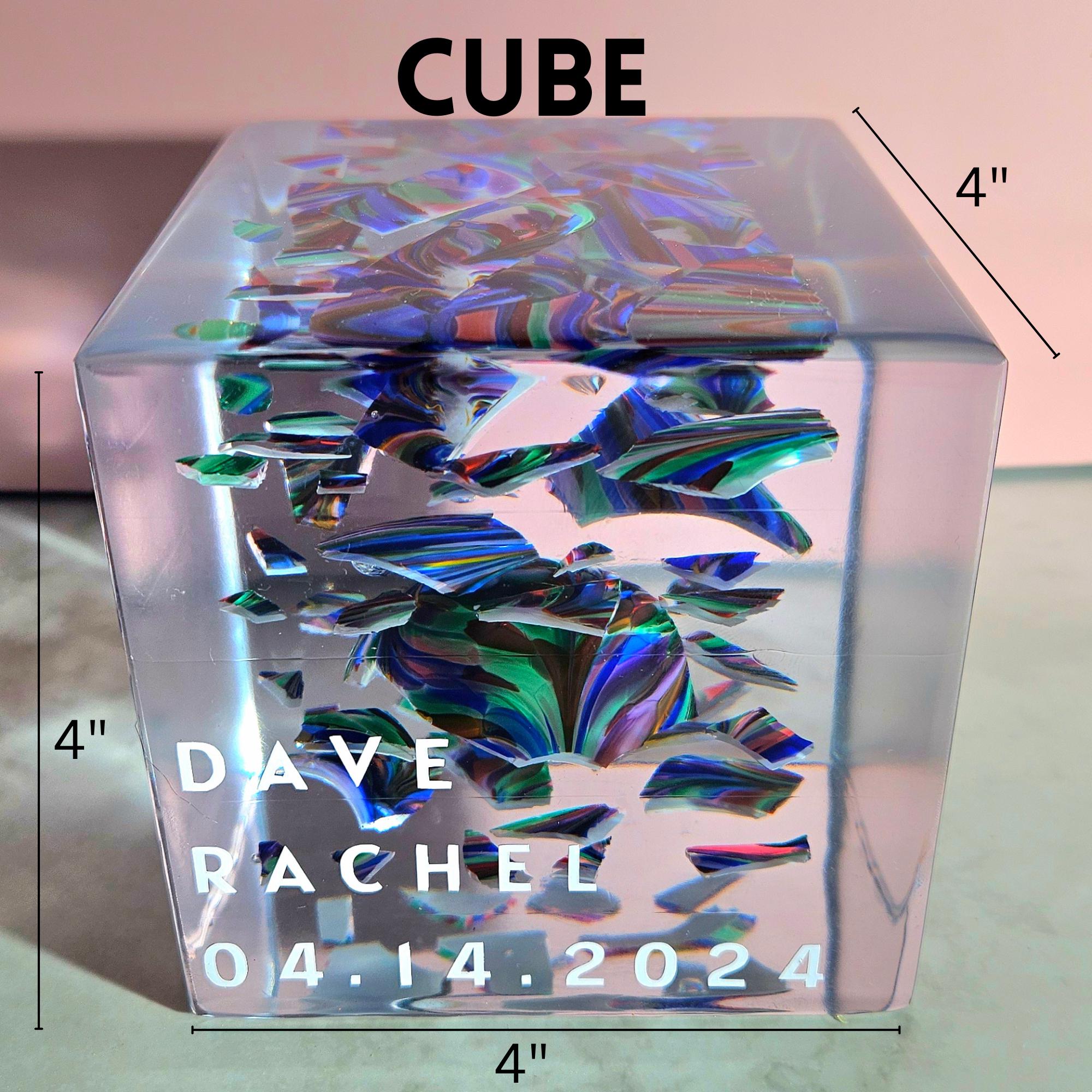 Smashed Glass Menorah: Jewish Wedding Keepsake Resin Art (12x4x3") - Etsy