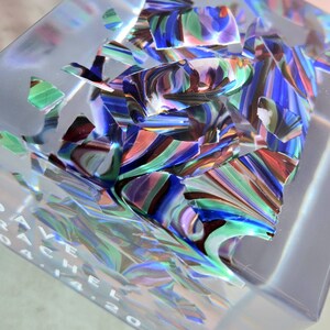 Smashed Glass 4x4x4" Cube Jewish Wedding Gift Tradition Memory Chuppah ...