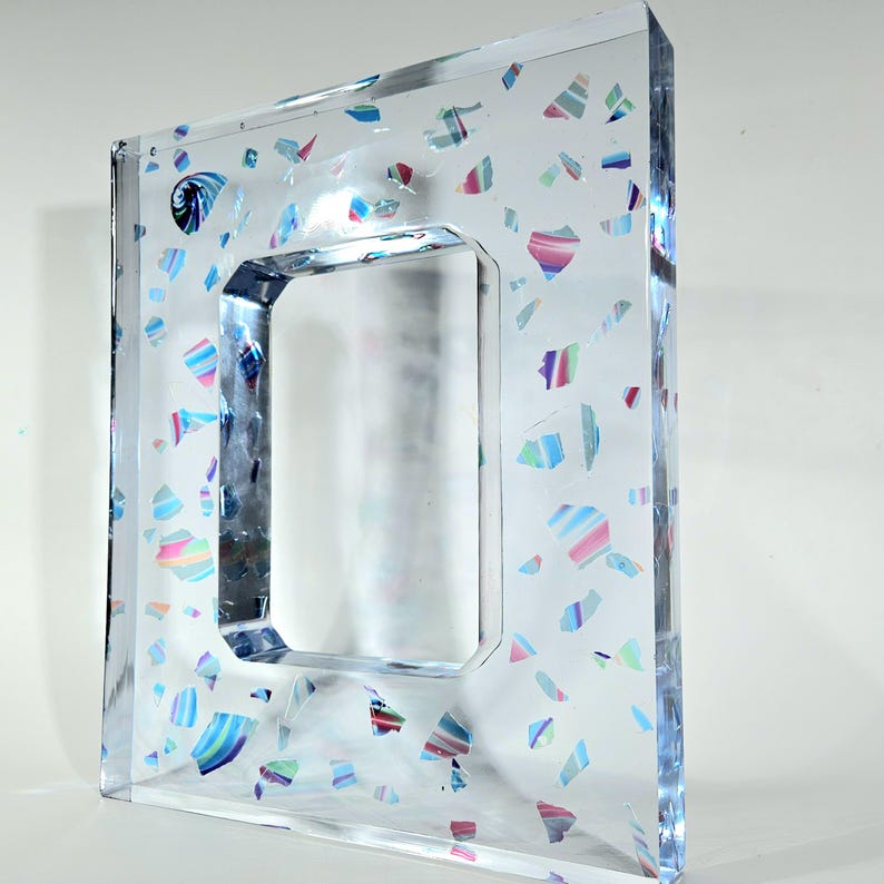 Smashed Glass 4x4x4" Cube Jewish Wedding Gift Tradition Memory Chuppah ...