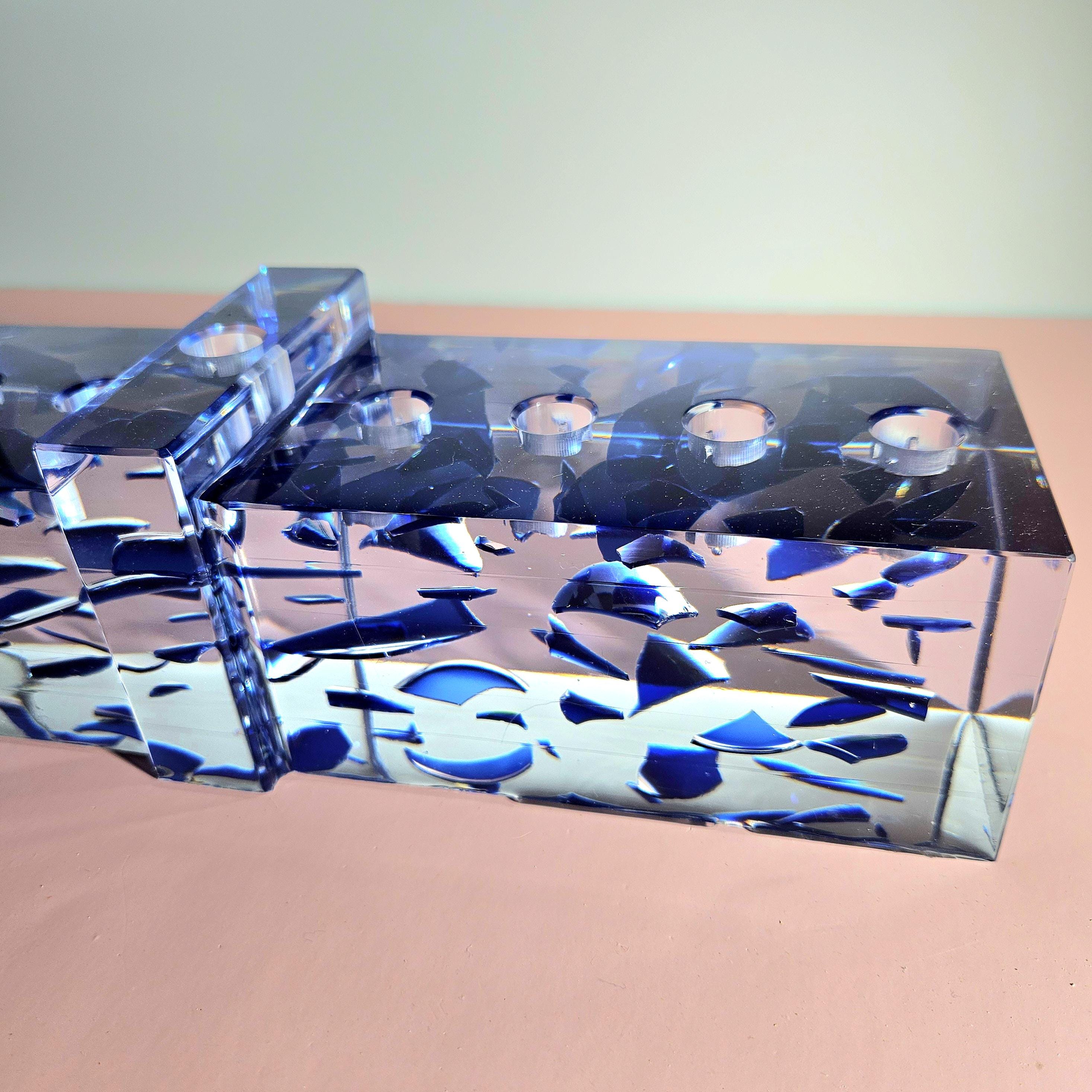 Smashed Glass Menorah Jewish Wedding Gift Tradition Memory Chuppah ...