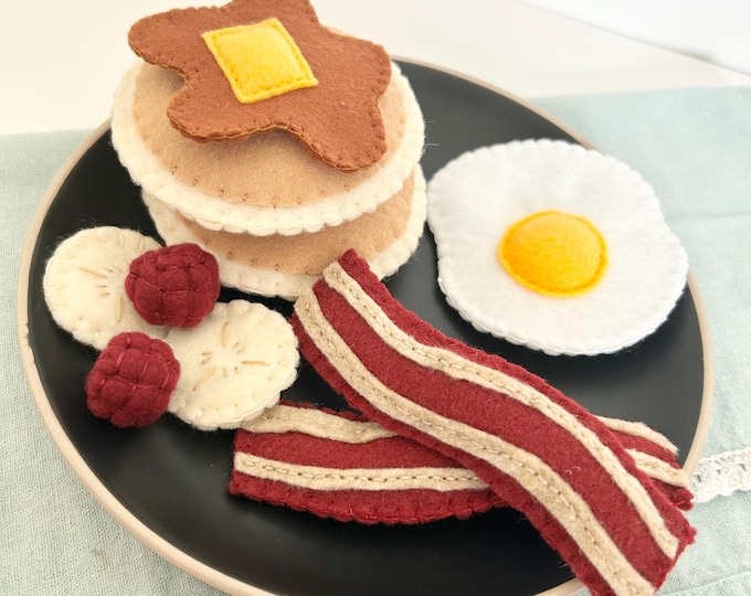 Felt Food Breakfast Set PDF Pattern - Etsy Canada
