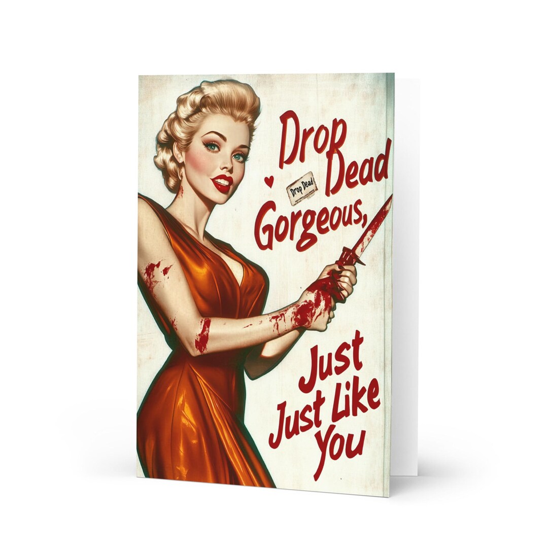 True Crime Valentine's Day Card - Etsy