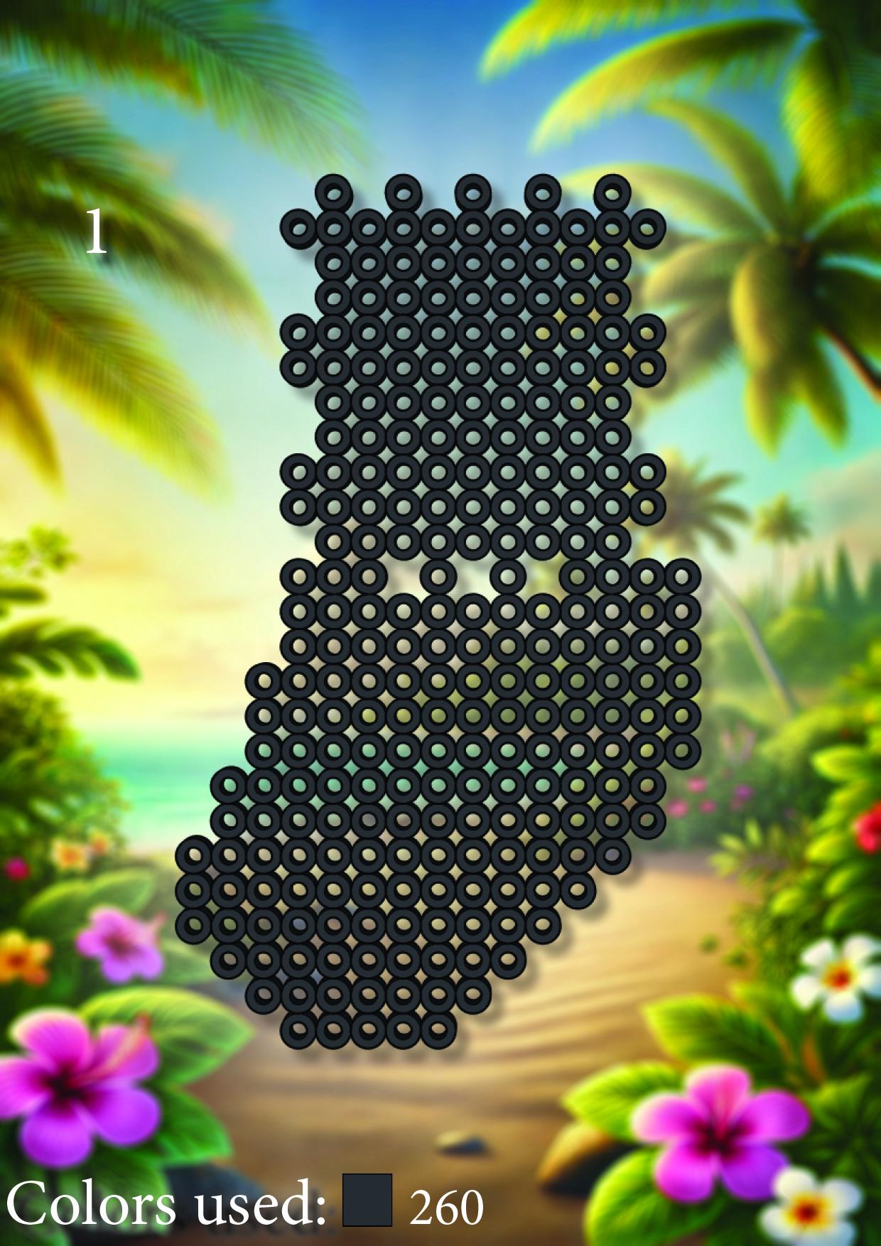 3D Moana Vaiana Fuse Bead Pattern – Disney Princess DIY Craft – Ocean ...