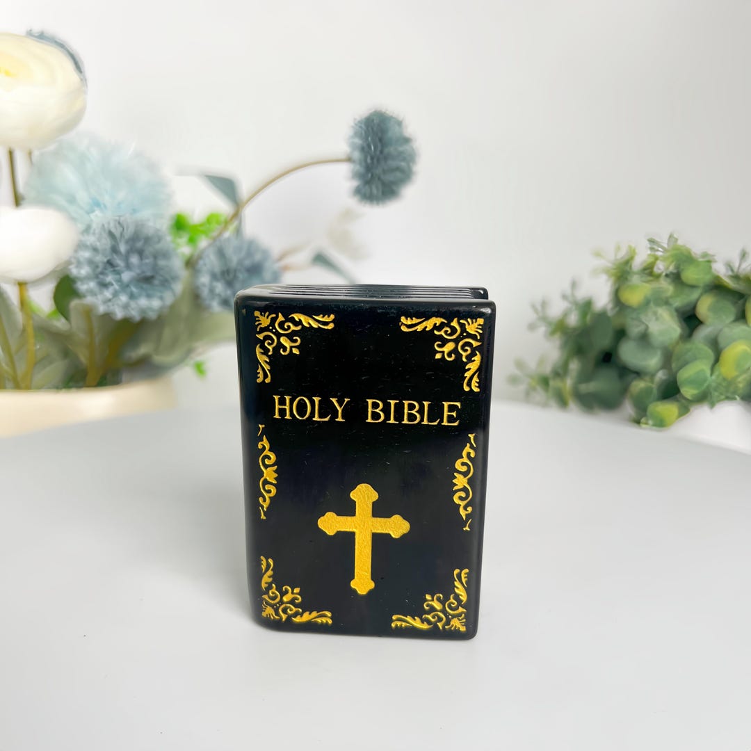 Obsidian Bible Statue || Hand-carved Natural Crystal | Healing Energy ...