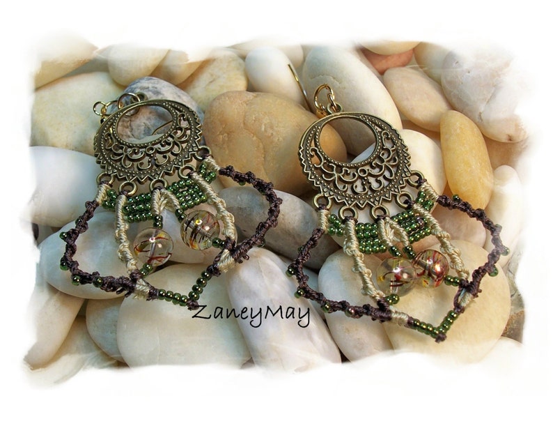 Native Earring Pattern in PDF Micro Macrame Tutorial - Etsy