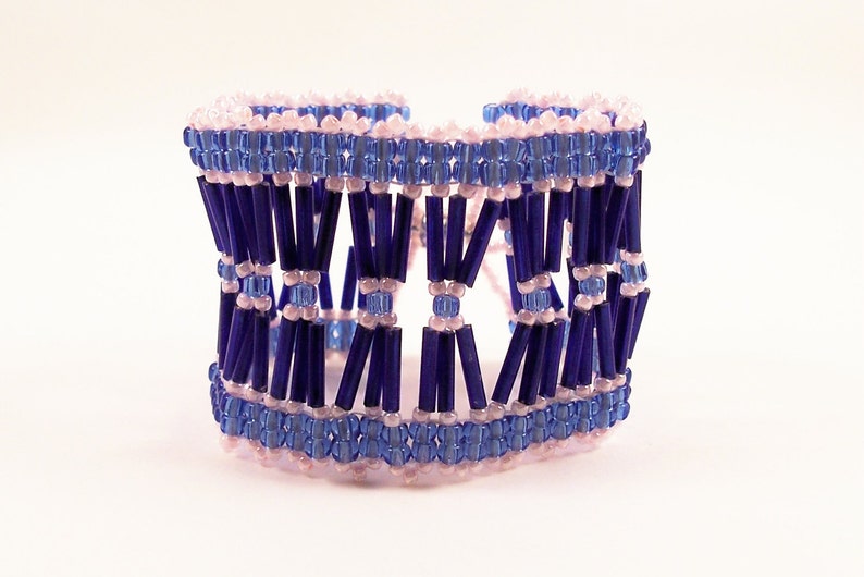 Bugle Bundles Bracelet Pattern Beading Tutorial in PDF - Etsy