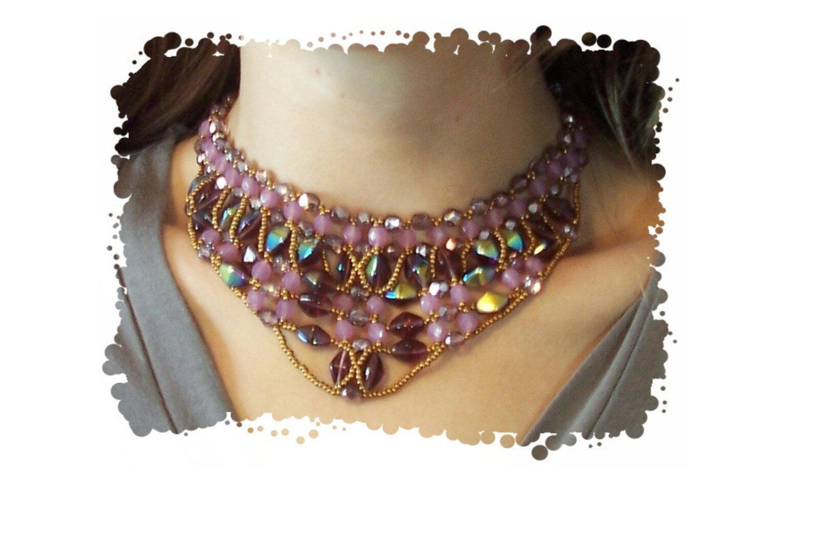 Double Cone Necklace, Beading Tutorial in PDF - Etsy