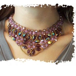 Double Cone Necklace, Beading Tutorial in PDF - Etsy