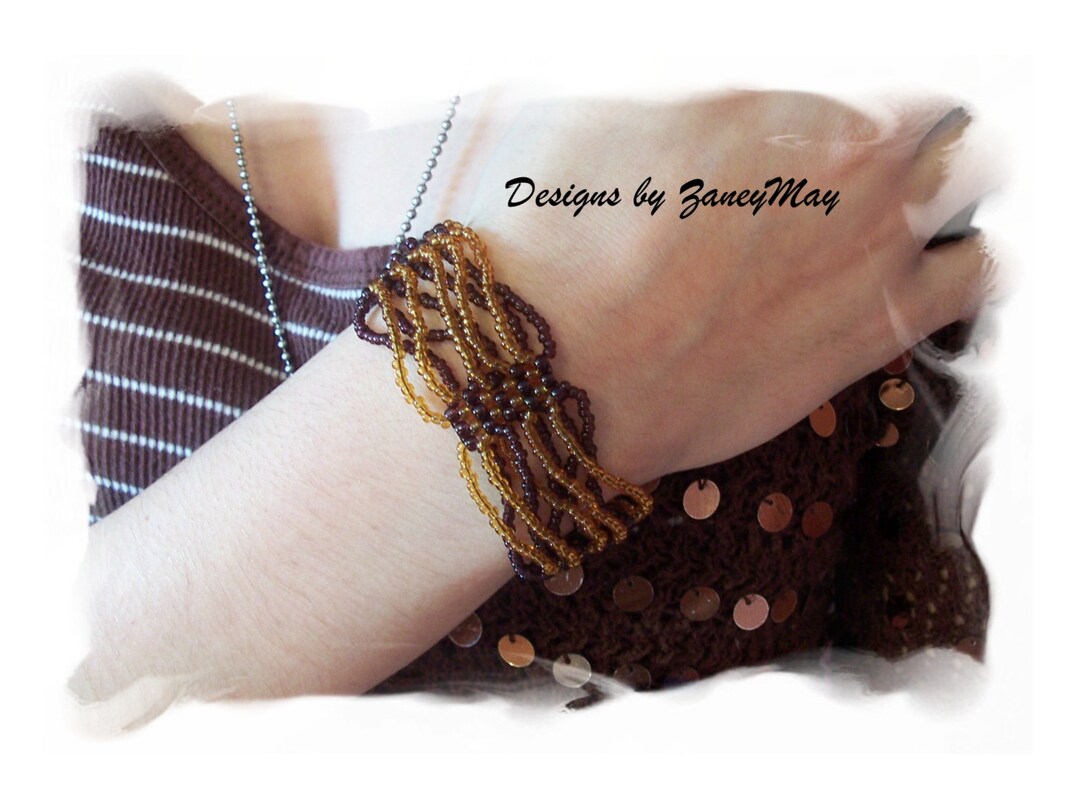 Twist Bracelet Pattern, Beading Tutorial in PDF - Etsy