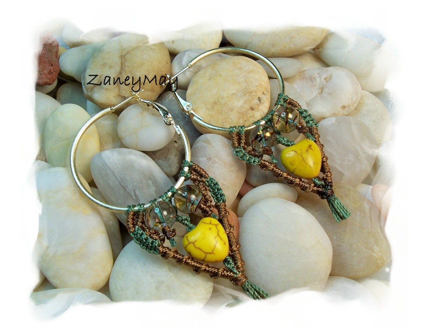 Spring or Fall Begins Micro Macrame Earring Pattern in PDF - Etsy