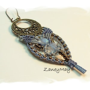 Two Tone Micro Macrame Earring Pattern in PDF - Etsy
