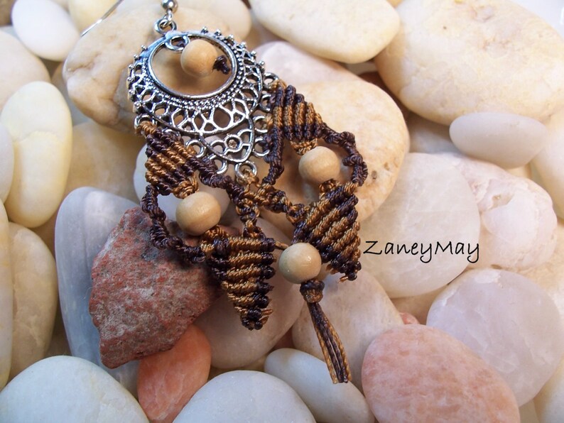 Gypsy Earring, Macrame Pattern in PDF - Etsy