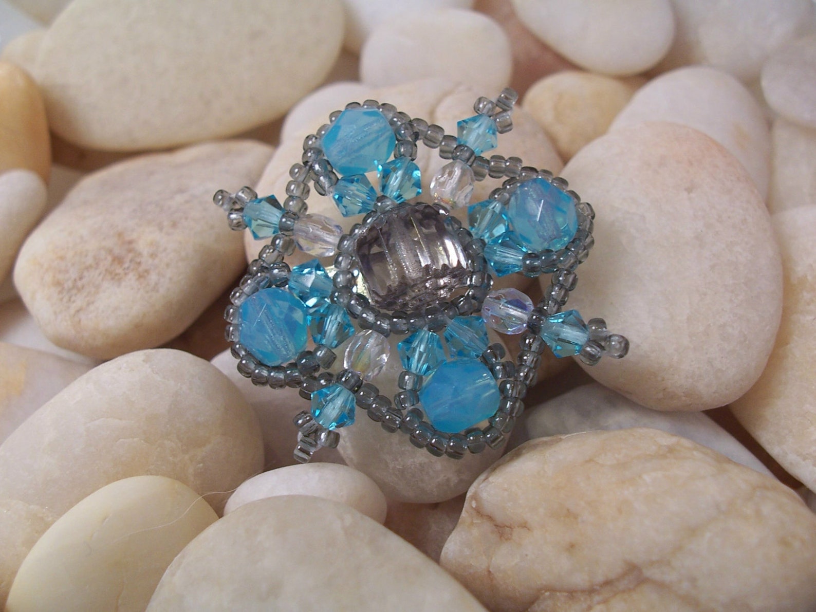 Snowflake Pin Beading Tutorial in PDF - Etsy
