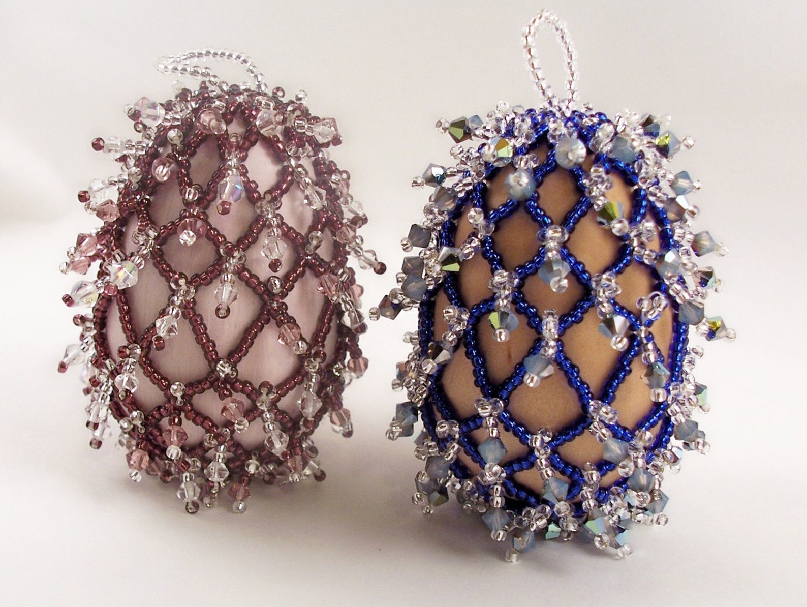 Easter Elegance Beaded Egg Pattern, Beading Tutorial in PDF - Etsy