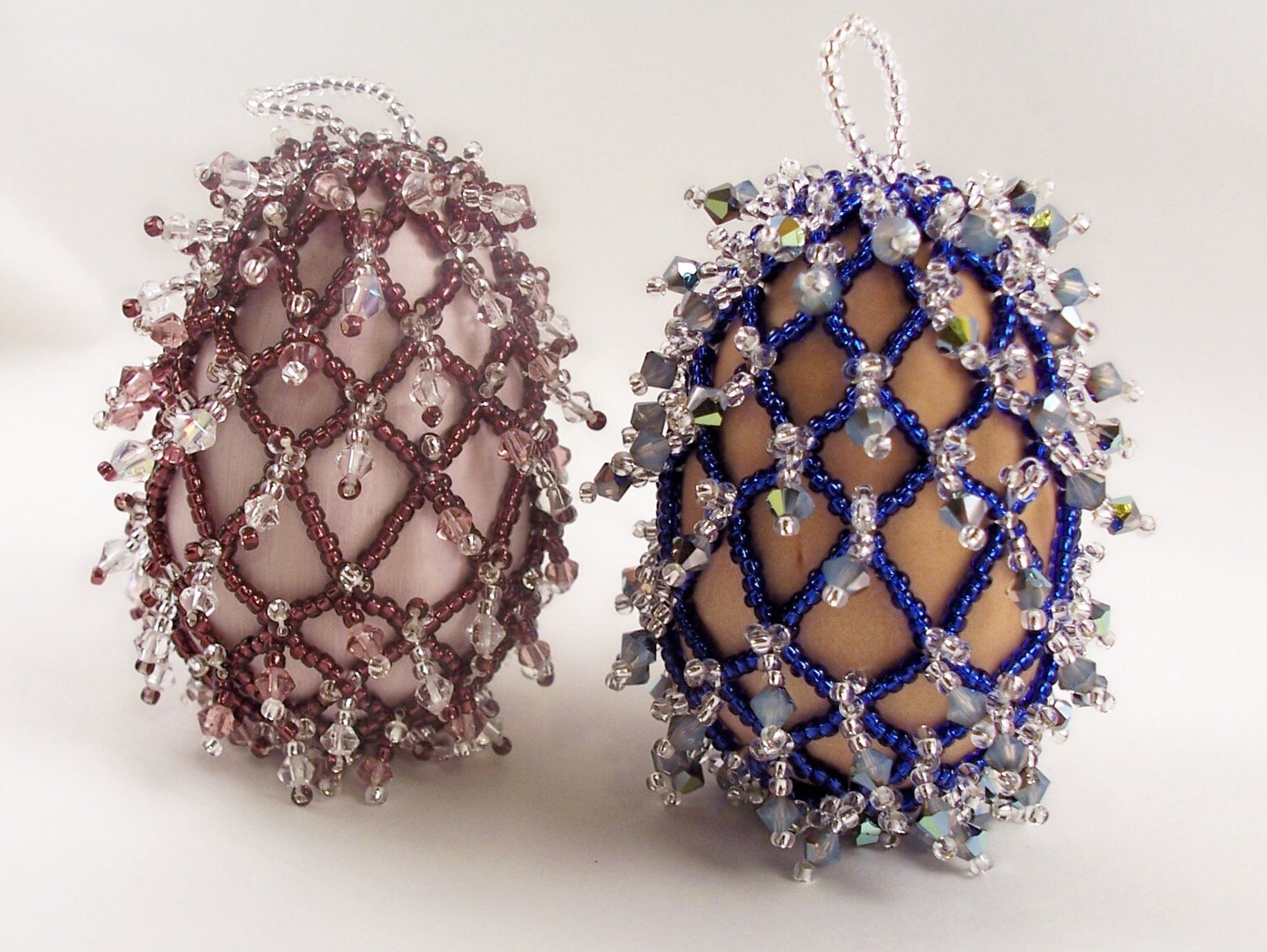 Easter Elegance Beaded Egg Pattern, Beading Tutorial in PDF - Etsy
