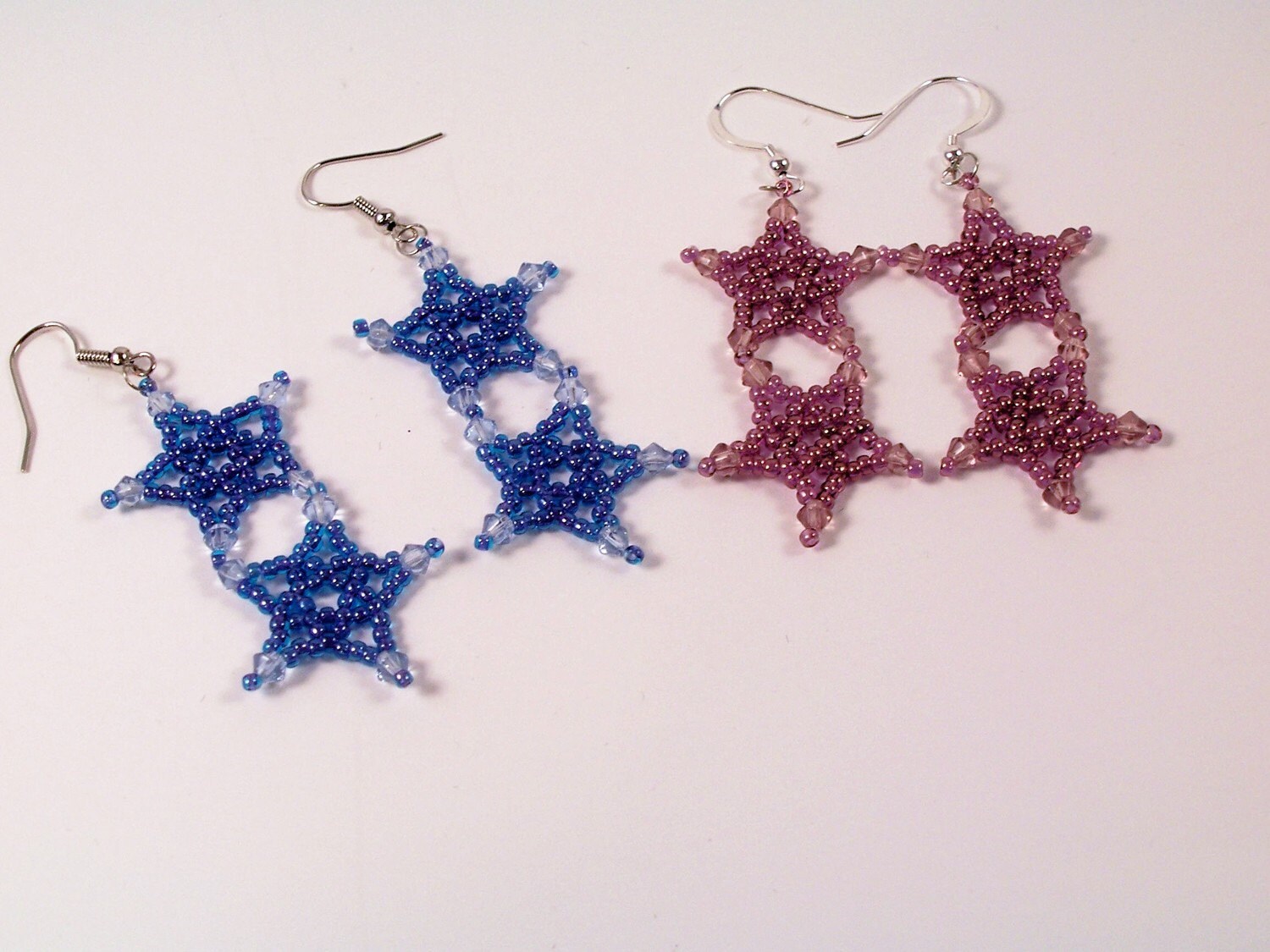 Five Point Star Earrings Pattern Beading Tutorial in PDF | Etsy