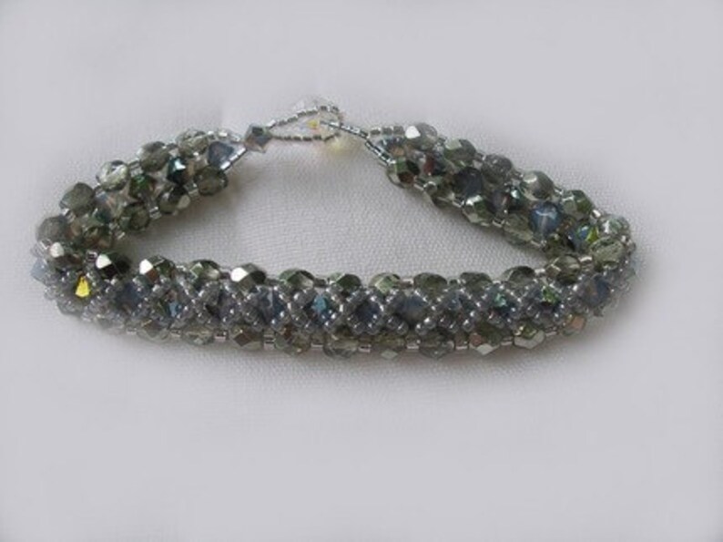 Crystal Bracelet Pattern, Beading Tutorial in PDF - Etsy