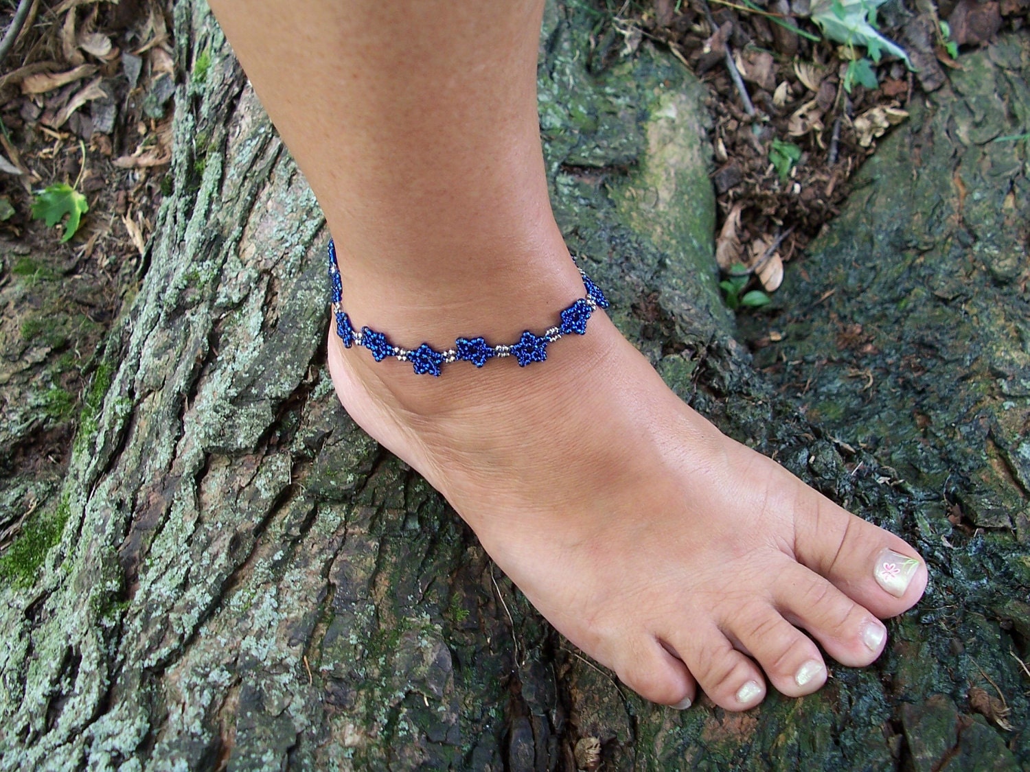 Star Bracelet or Anklet Pattern, Beading Tutorial in PDF - Etsy